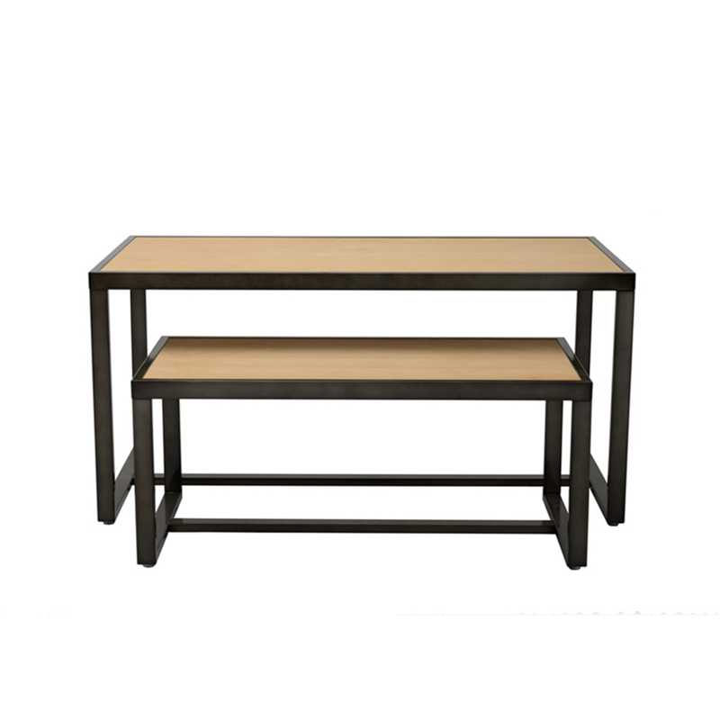 Wood and Metal Clothing Display Nesting Tables – NACYC ENERGY