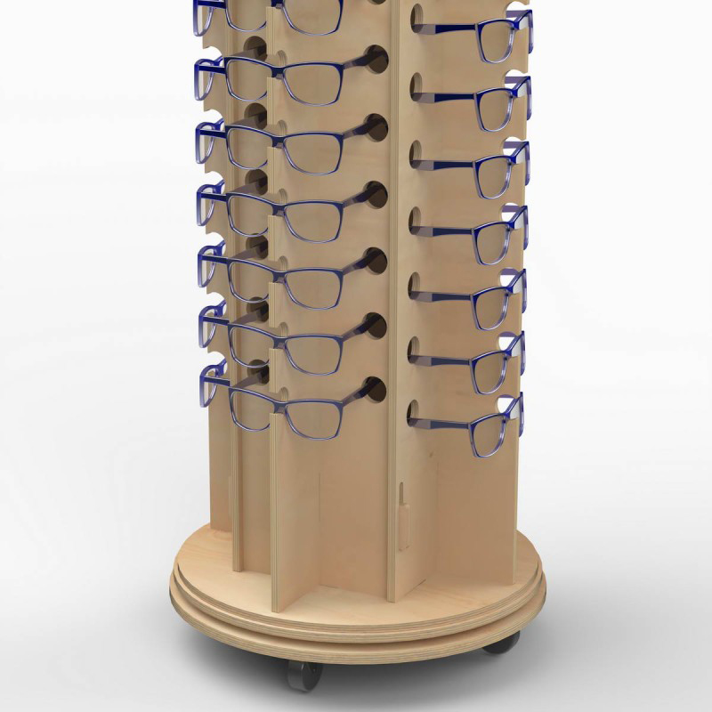 Customizable Rotating Wooden Sunglasses Display Stand – NACYC ENERGY