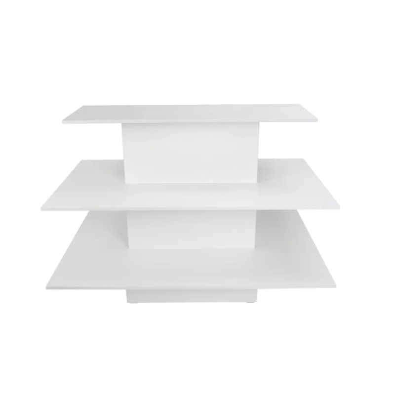Multi-Tier Retail Display Table with 3 Shelves for Boutique & Store Use ...