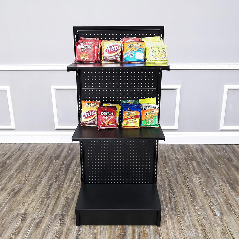 Gondola Shelving Unit with 6 Shelves Black – Double-Sided Shelving for ...