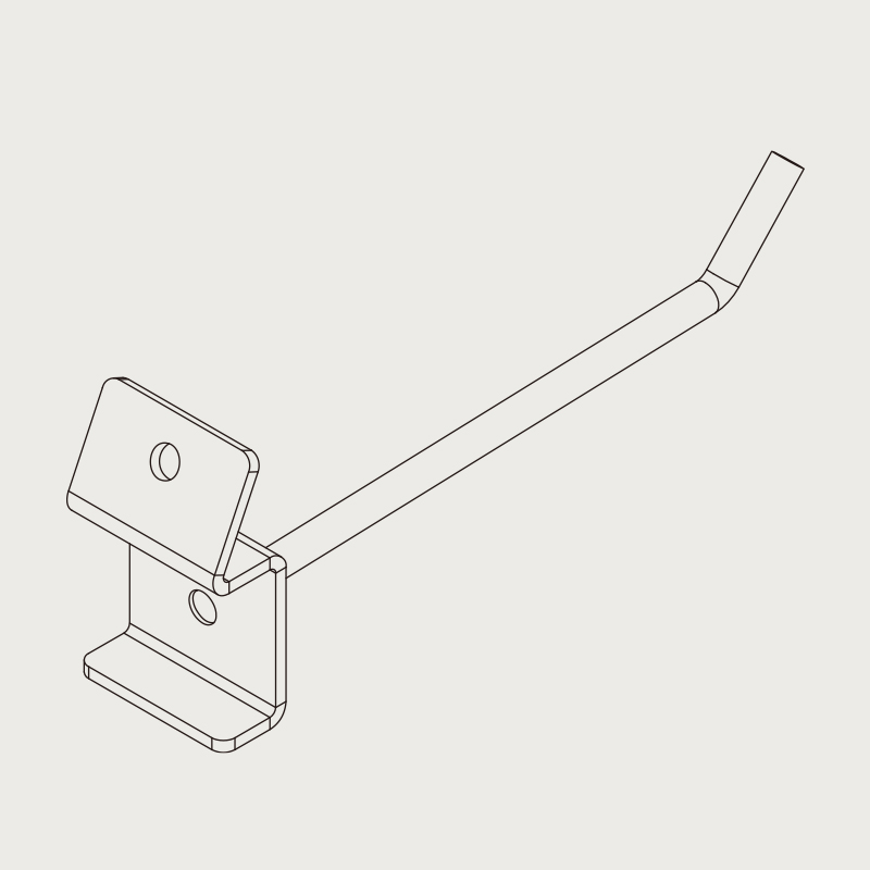 Single Wire Retail Display Hook for Slatwall – Durable and Space-Saving ...