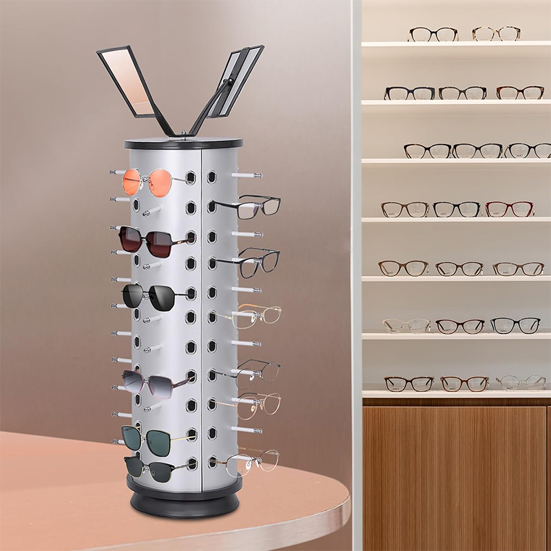 360° Rotating Sunglass & Eyewear Display Rack – 44 Pair Capacity with ...